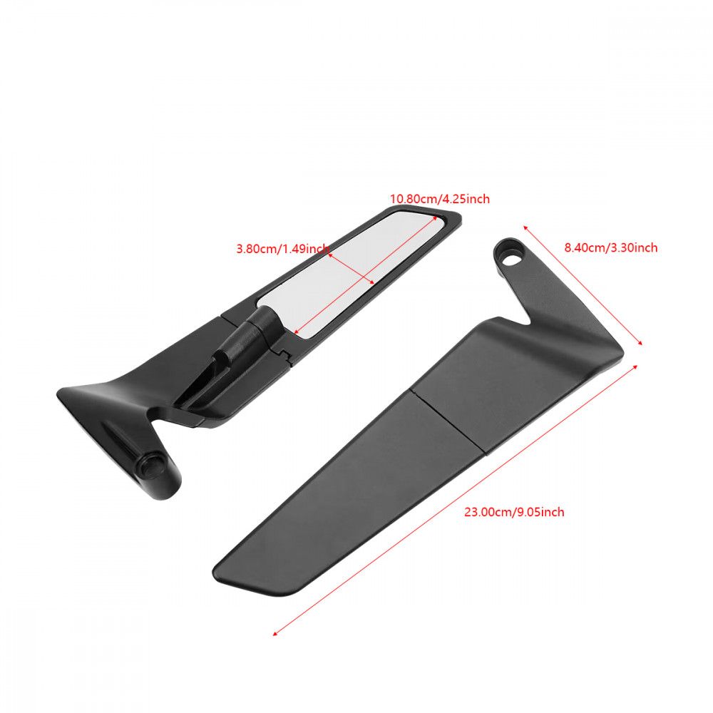 Kawasaki Universal Aerodynamic Rotary Adjustable Mirrors Motorcycle ...