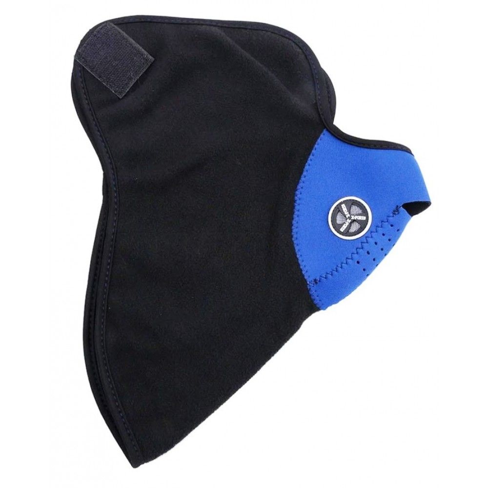 Motorcycle Half Face Winter / Summer Mask Blue