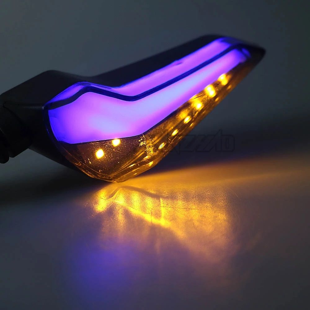 Motorcycle LED Daytime Running Indicators - Blue